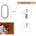 JUNXIAO-JOGOAUTO Titanium Carabiner Clips with Titanium Key Rings,Key ...