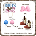 Cowboy Boots and Bows Cake Decorations - Western Theme Party Decor for ...