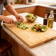 Bamboo 30"L x 20"W Cutting Board, Extra Large Kitchen Chopping Block ...
