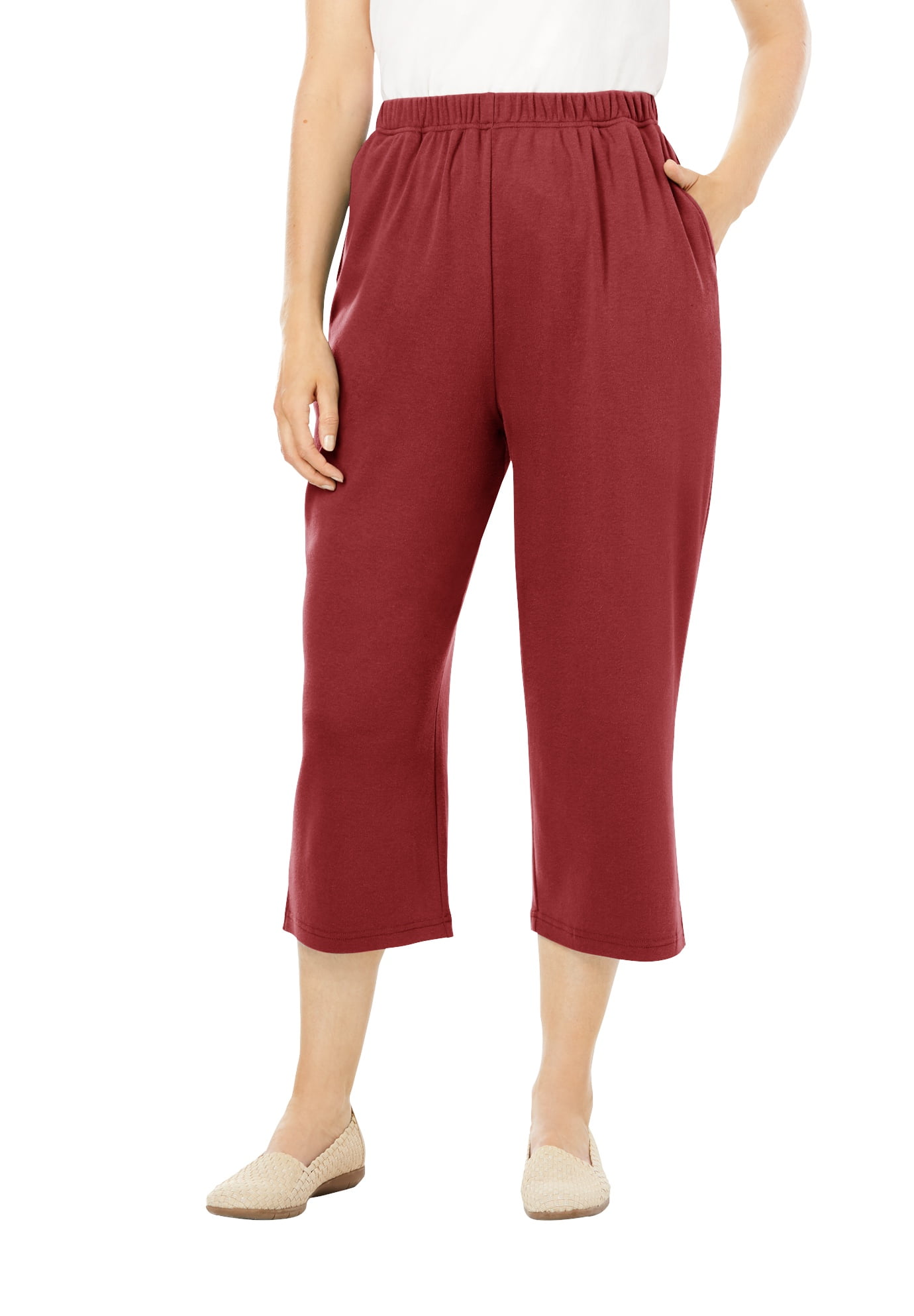 Woman Within Plus Size Petite 7-day Knit Capri - Walmart.com