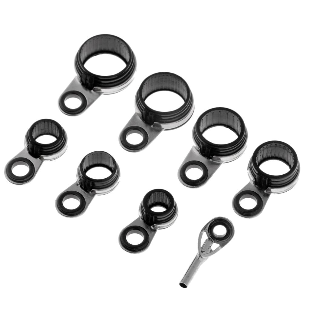 8pcs Stainless Steel & Ceramic Fishing Rod Tips - Walmart.com