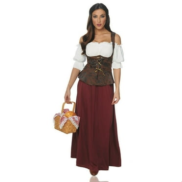 Plus Tavern Maiden Costume for Women - Walmart.com