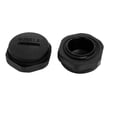 M20x1.5mm Nylon Male Threaded Cable Gland Screw End Cap Cover Black ...