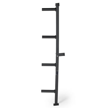 Horizontal Wall-Mounted Barbell Gun Rack, Holds 6 Olympic-Sized Bars ...