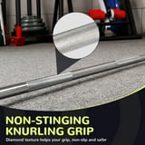 BalanceFrom 5ft Olympic Barbell Set (30lb Bar) with Cast Iron Plates ...