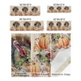 Autumn Pumpkin Turkey Thanksgiving Window Valances for Kitchen,Rod ...