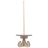 WRISTBIQUE Creative Doughnut Rack Khaki Wooden 1Pcs 11.8X5.1X5.1In ...