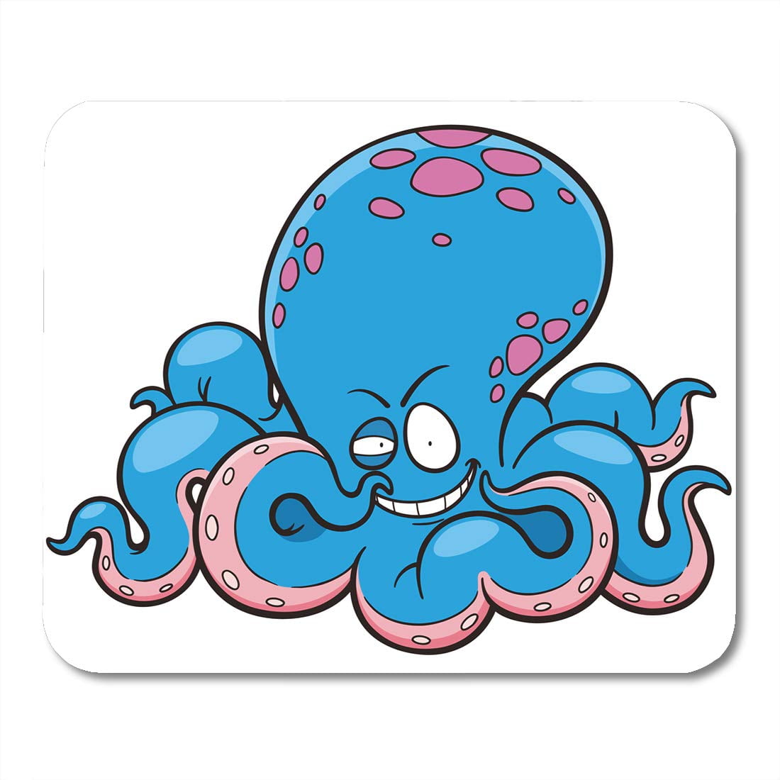 Angry Cartoon Octopus