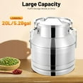5Gal Milk Can, 20L Stainless Steel Milk Transport Barrel with Sealed ...
