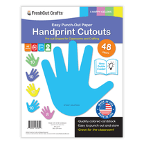 FreshCut Crafts Punch Out Paper Cutouts, Snowflake Shapes with Idea ...