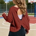 Bmisegm Girls Summer Tops Girls Loose Fit Long Sleeve Cropped Tee Back ...