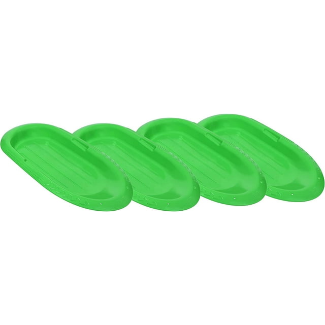 Superio Pack of 4 Toboggan Snow Sleds for Kids and Adults, 36" Heavy ...