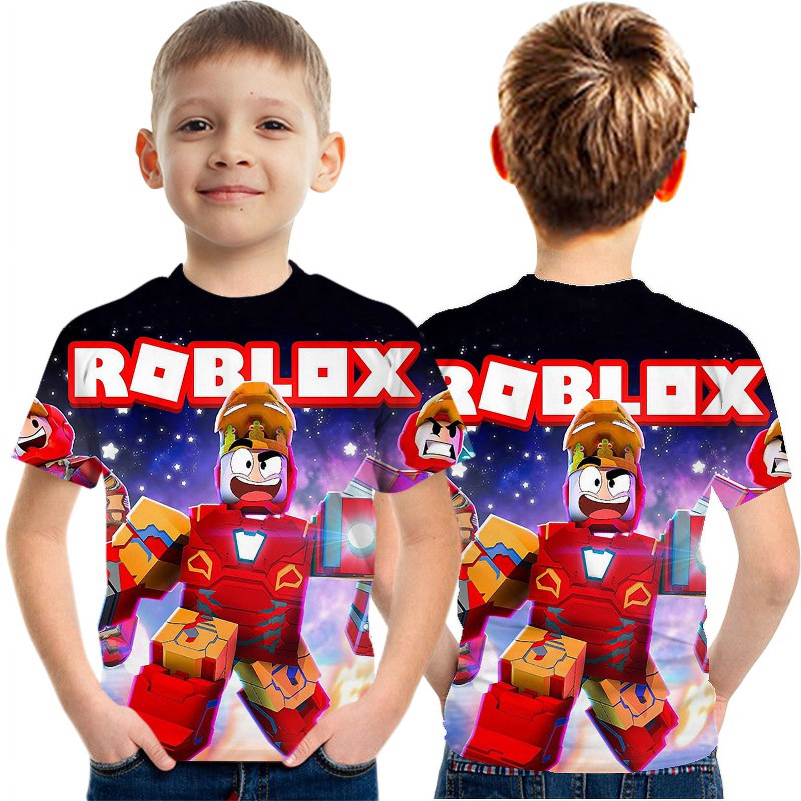 [5-14 Años] Roblox Primavera Verano Niños Niñas 3D Impreso Tops Cuello ...