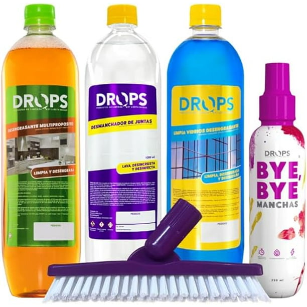 Kit de Limpieza Drops México 4 productos y Cepillo | Bodega Aurrera en ...