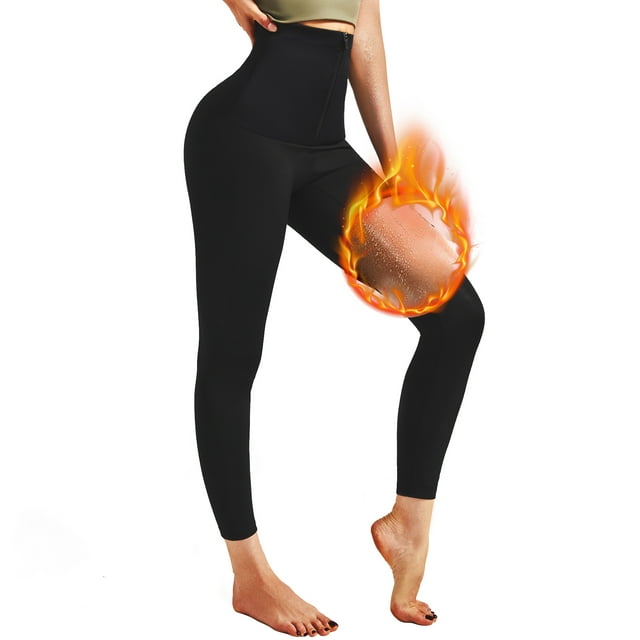 Junlan Sauna Sweat Pants For Women High Waist Compression Slimming