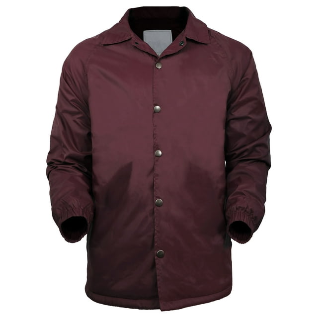 Hat and Beyond Men's Lightweight Waterproof Coach Jacket Windbreaker ...