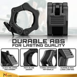 Mata1-USA 2 inch Olympic Barbell Clips, Standard Lock Weight Clamps ...