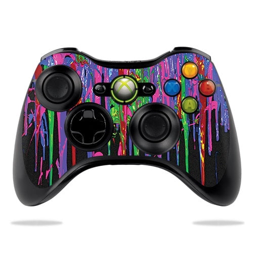 Skin Decal Wrap Compatible With Microsoft Xbox 360 Controller Drips ...
