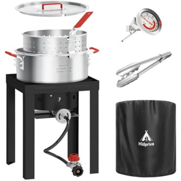 Fryin' Saucer Outdoor Portable Propane Deep Fryer, Gas Outside Cooker ...