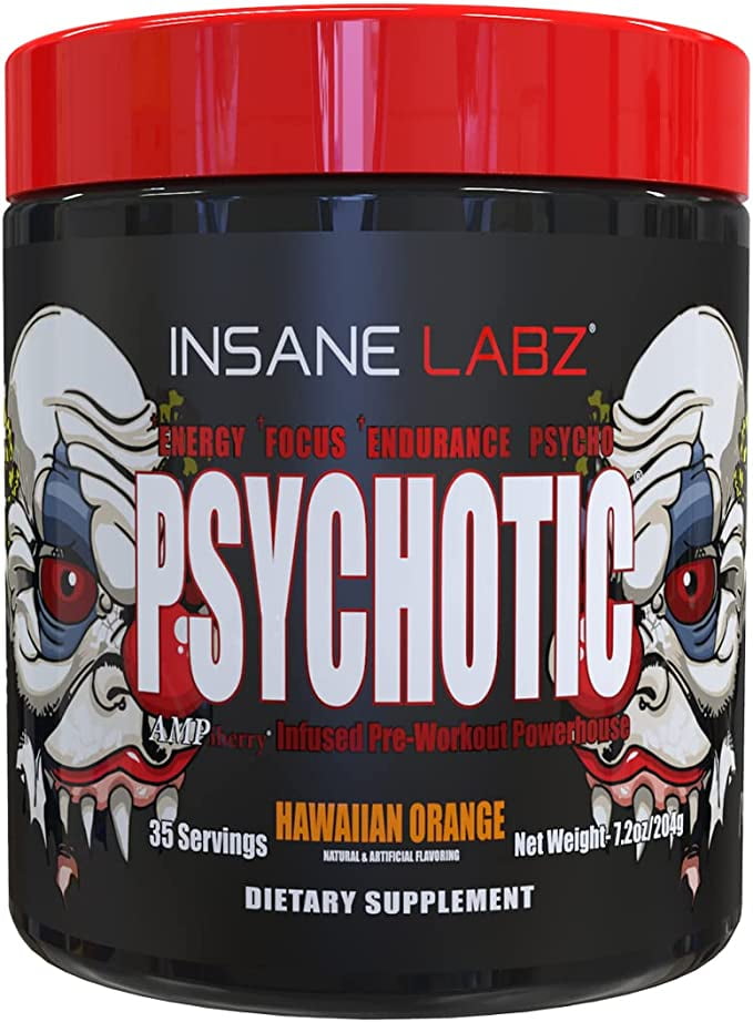PSYCHOTIC PRE-WORKOUT HAWAIIAN ORANGE INSANE LABZ PSYCHOTIC PRE-ENTRENO NARANJA | Walmart en línea