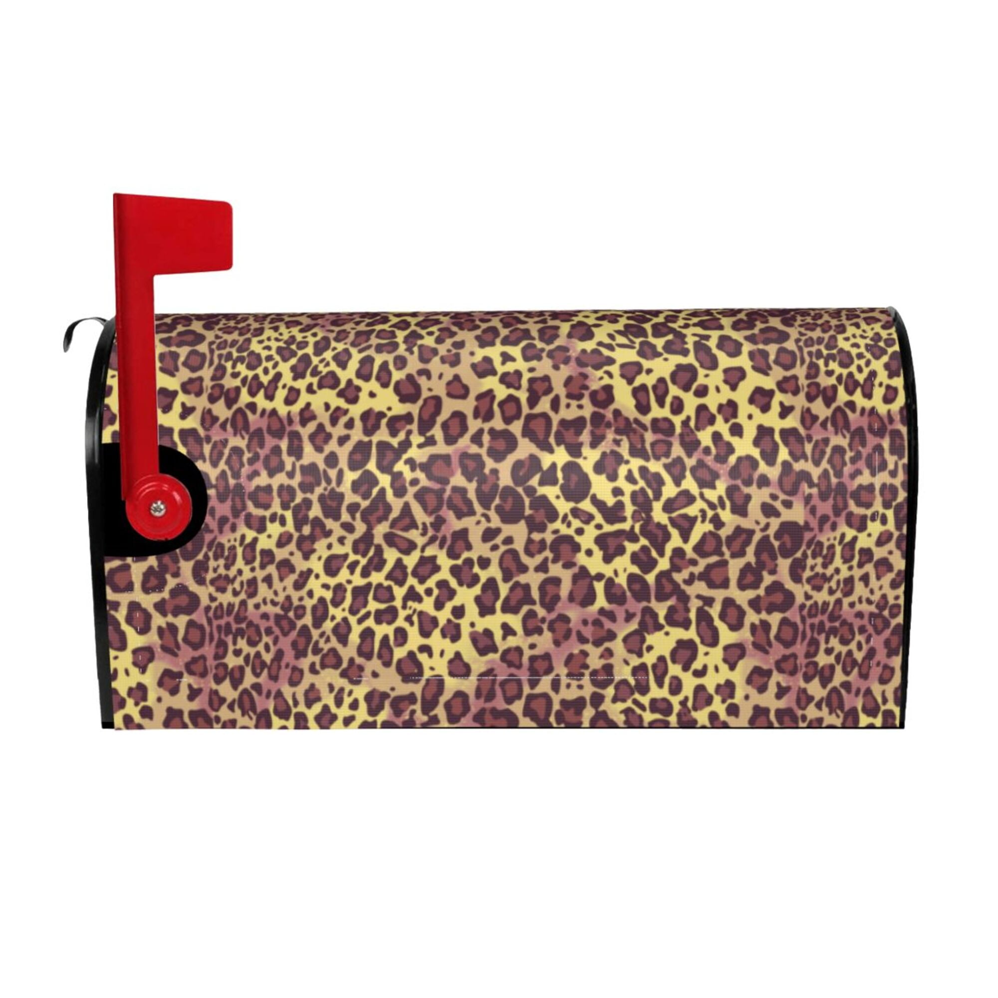TEQUAN Abstract Leopard Animals Texture Magnetic Mailbox Cover, Mailbox ...