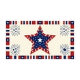 250th Anniversary Plastic Tablecloth, Disposable Rectangle Independence ...