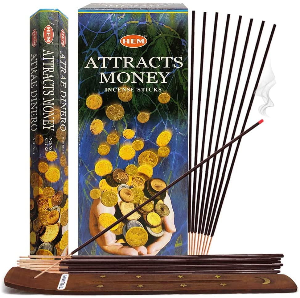 Attracts Money Incense Sticks And Incense Stick Holder Bundle Insence ...