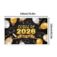 2026 Graduation Decorations Red and Black Graduation Photo Banner Wall ...