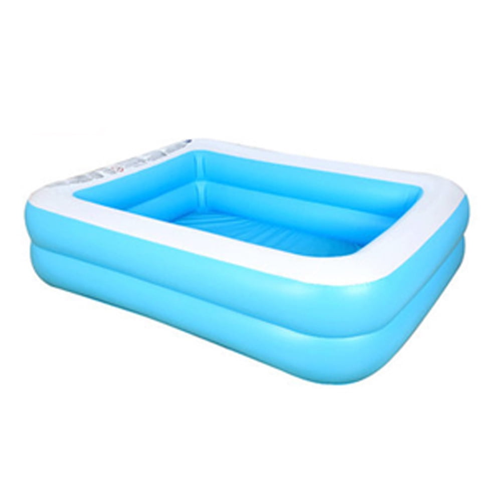 Peggybuy Adults Kids Inflatable Swimming Pool Thicken PVC Rectangle ...