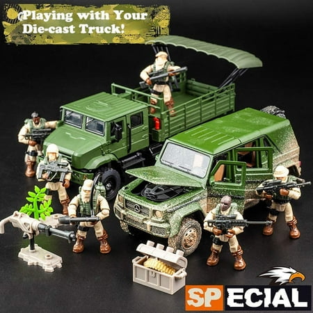 Special Forces Mini Military Action Figure with Weapons and Accessories ...