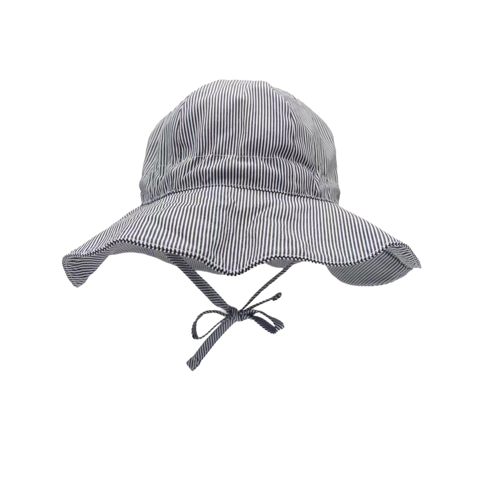 Click here for Besolor Toddler Baby Sun Hat Kids Summer Striped A... prices