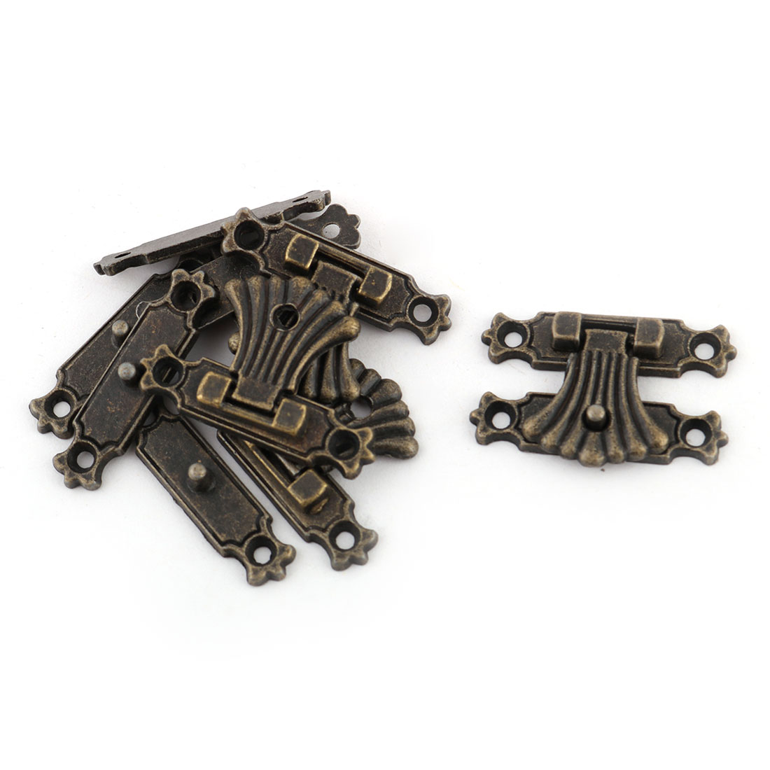 Home Metal Vintage Style Mounting Toggle Latch Buckle Bronze Tone 5 ...