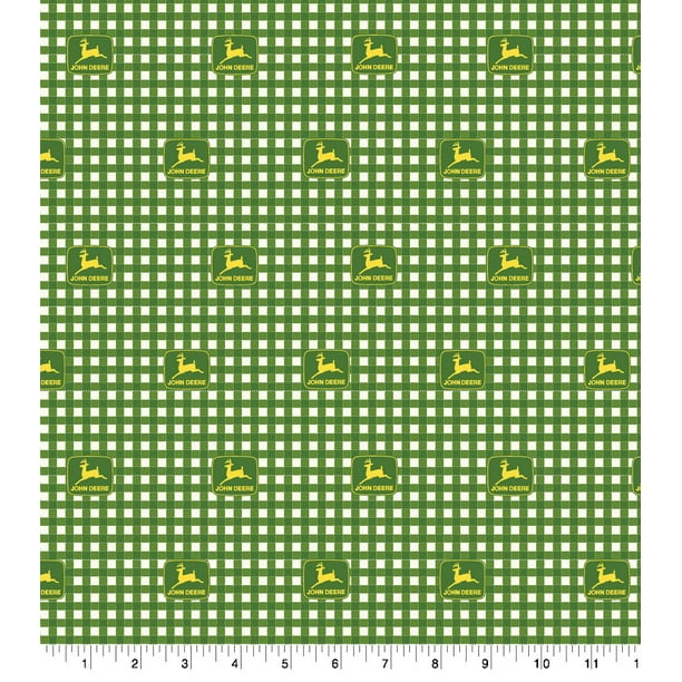 Springs Creative 44" x 36" Cotton John Deere Gingham Precut Sewing ...
