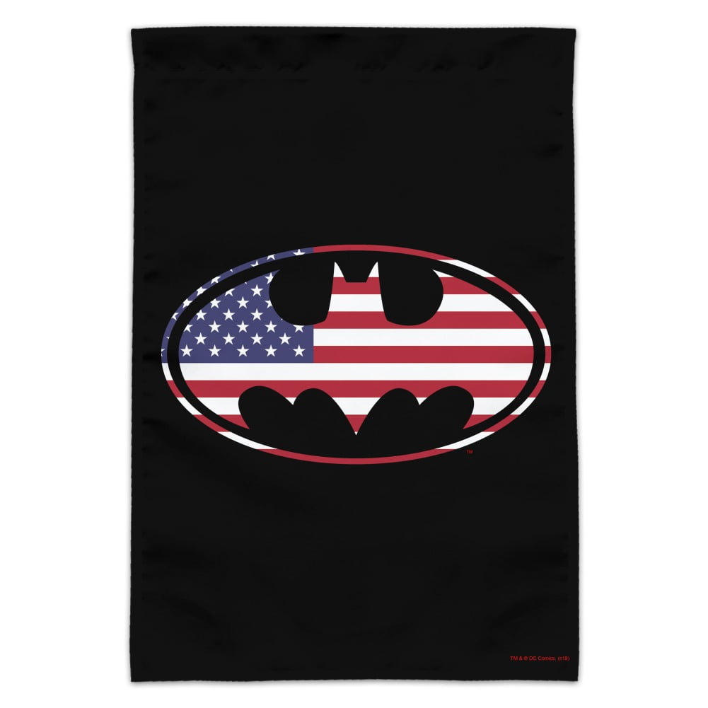 Batman USA American Flag Shield Logo Garden Yard Flag - Walmart.com