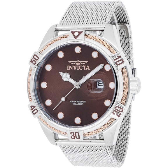 Invicta Pro Diver Men 48mm Stainless Steel Band, Black Dial Chronograph ...