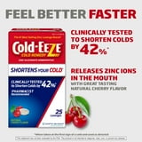 Cold-EEZE Cold Remedy Zinc Lozenges, Natural Cherry, Cold Relief, 25 Ct ...