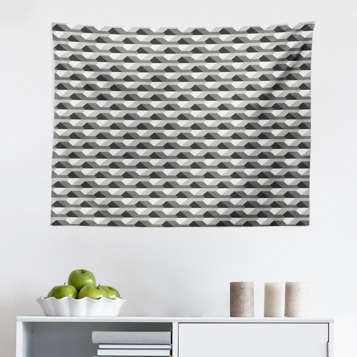 Geometric Tapestry, Lion Head Art Geometric Graphic in Digital Triangle ...