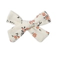 2PCS Fabric Hair Bows Embroidered Flower HairClip For Gentle On Fine ...