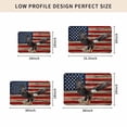 American Flag Door Mat Indoor Outdoor, Eagle Blue Red USA Flag Retro ...