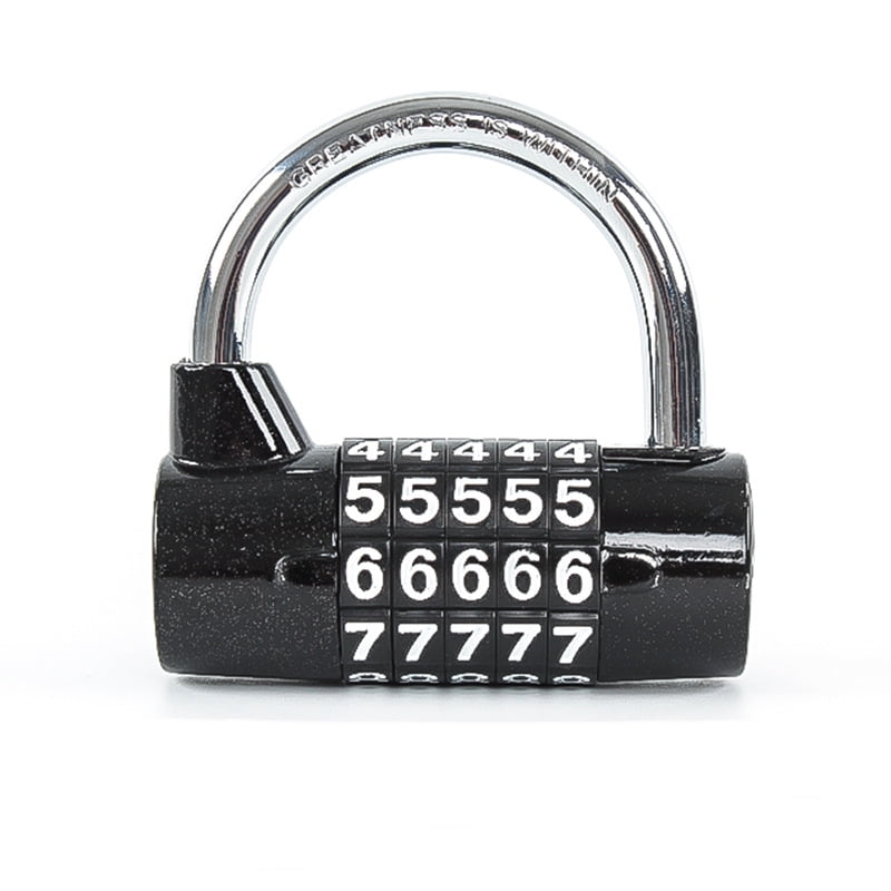 Combination Lock, 4 Digit Combination Padlock for School Gym Sports ...
