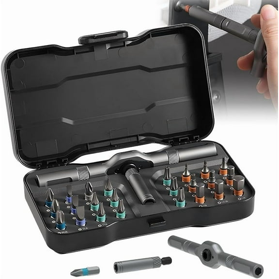 24 in 1 Magnetic Screwdriver Set, DIY 24 in 1 Multi-function Repair ...