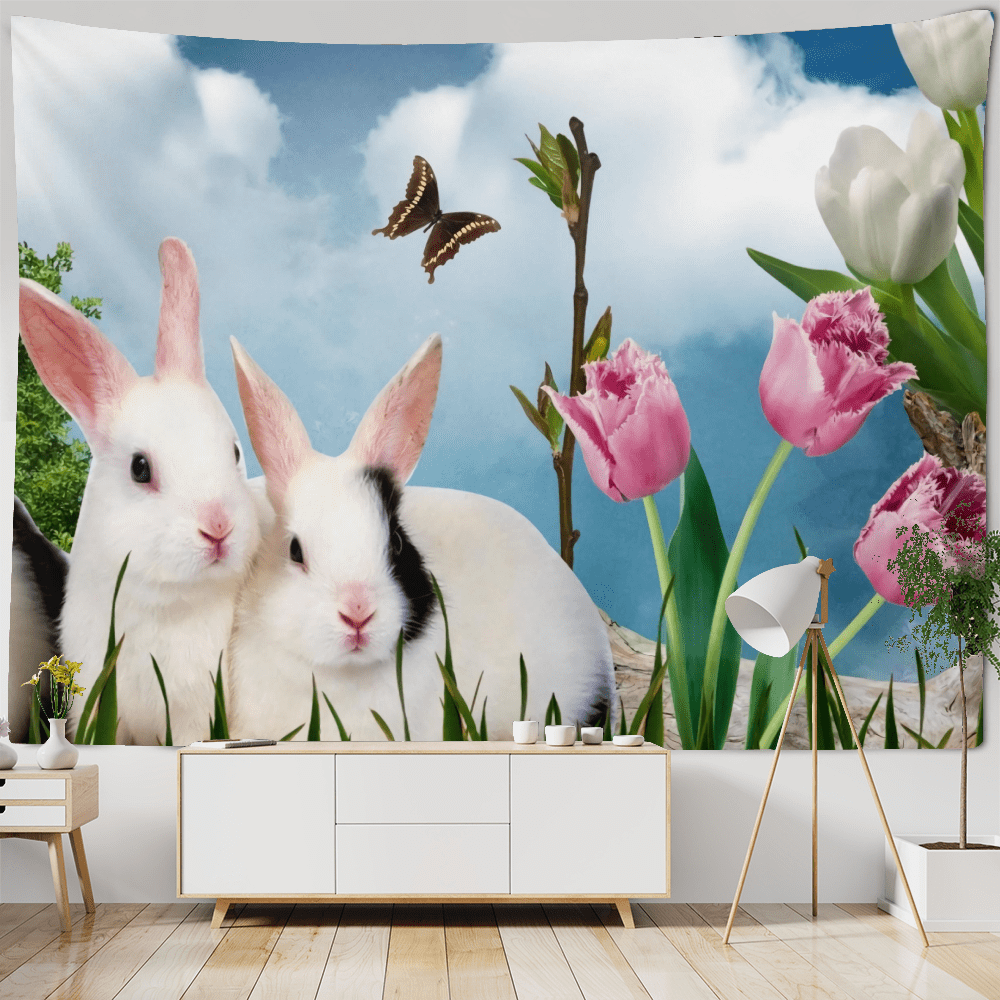 Happy Easter Photography Backdrops Themed Balloon Party Decorations ...