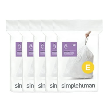 Simplehuman Code K Custom Fit Plastic Trash Can Liner, Waste Bags ...