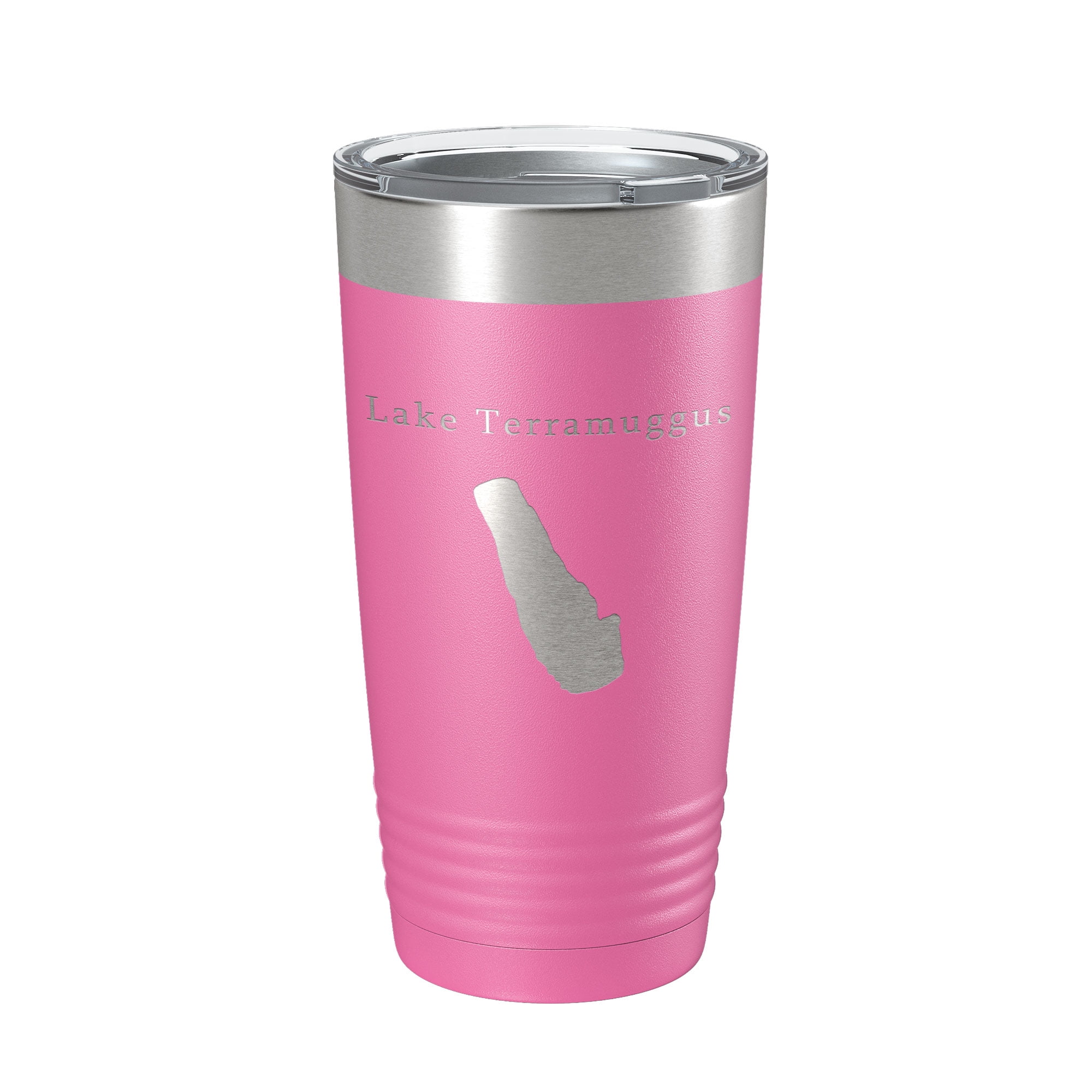 Lake Terramuggus Map Tumbler Travel Mug Insulated Laser Engraved Coffee ...