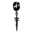 batmeuy 1 Pair Men Earrings Solid Color Sword Shape Punk Style Portable ...
