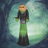 Sunstar Halloween Airblown Inflatable LED Pumpkin Reaper Decoration, 5 ...