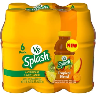 V8 +Energy Variety Pack, 6 Flavors, 8 fl oz Cans, Caffeine & Vegetable ...