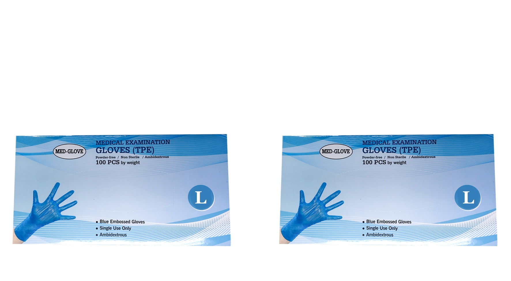 Med-Glove Medical Examination Gloves(TPE) Powder Free, Ambidextrous ...