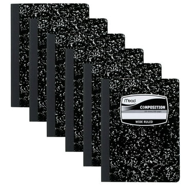 Mead Composition Notebook, Wide Ruled, 100 Sheets, 6 Pack (09910 ...