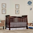 Dream On Me Violet 7-in-1 Convertible Crib Cherry - Walmart.com